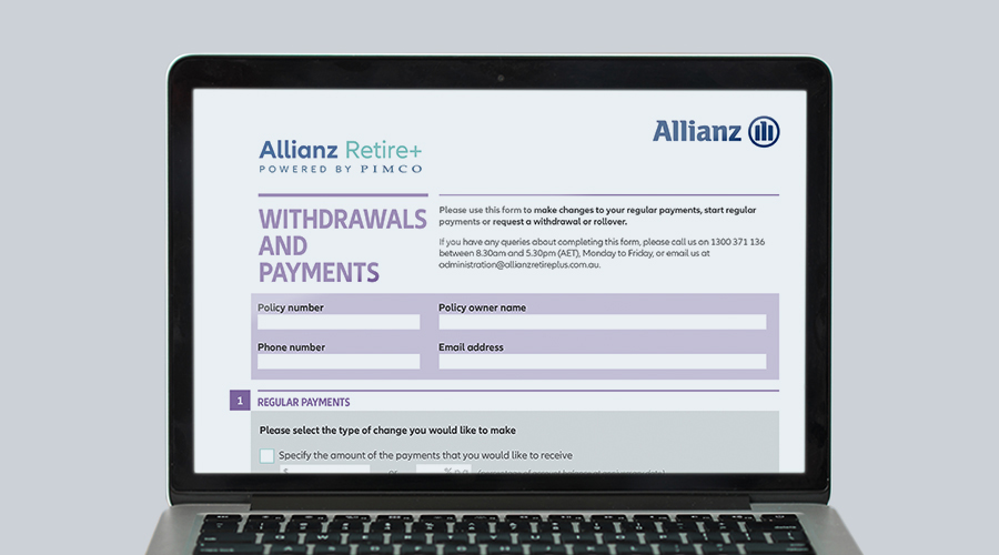 Product guides | Forms & Resources | Allianz Retire+